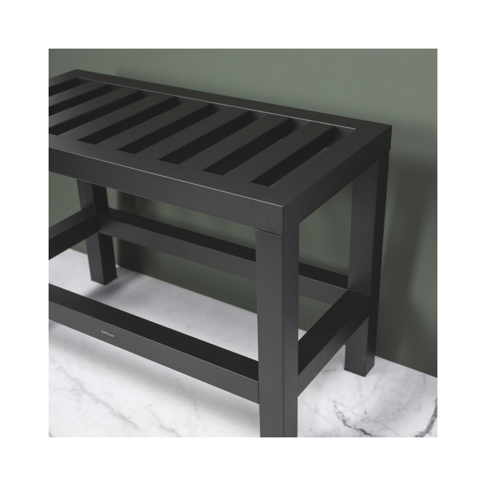 Banc salle de bain inox brillant - Plazza - Bath Bazaar