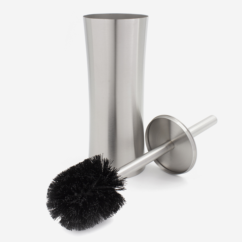 Pot à balai WC inox mat - Manhattan - Bath Bazaar