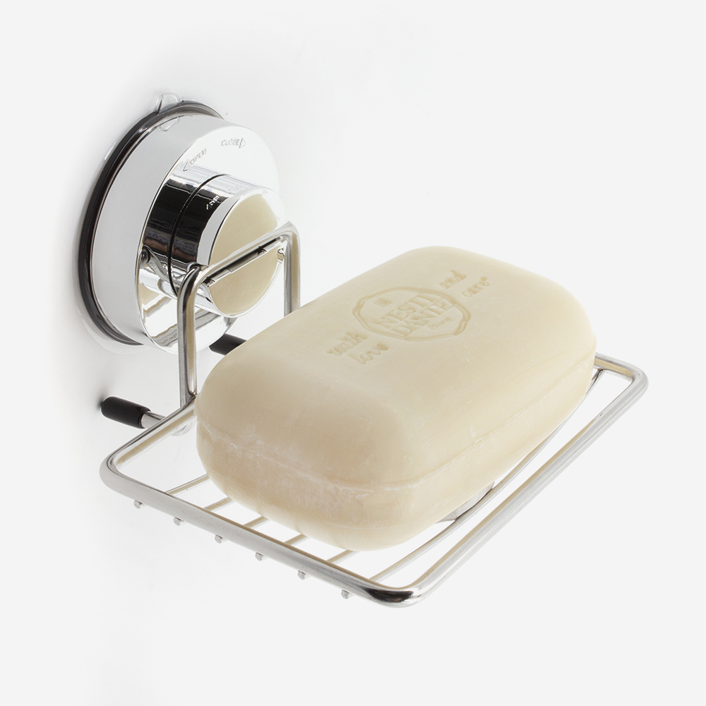 Porte-savon ventouse inox brillant - Lock - Bath Bazaar