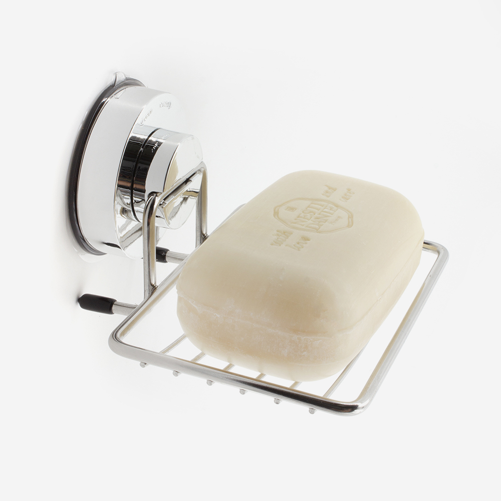 Porte-savon ventouse inox brillant - Lock - Bath Bazaar