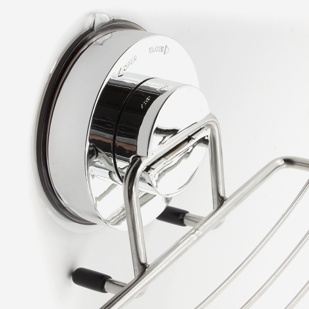 Porte-savon ventouse inox brillant - Lock - Bath Bazaar