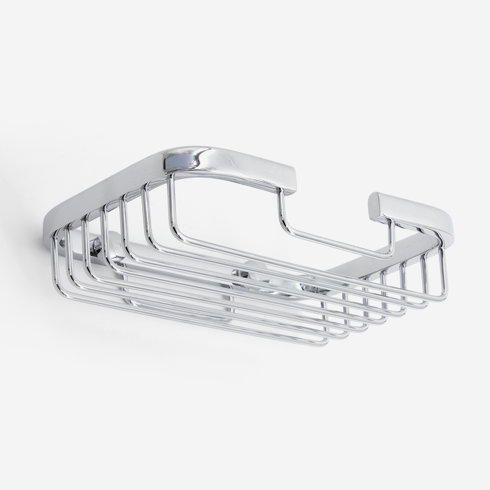 Porte-savon simple fil mural inox brillant - Remix - Bath Bazaar